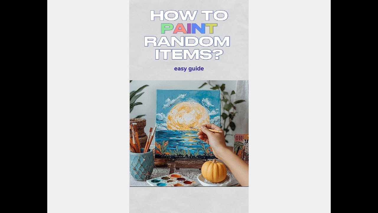 HOW TO PAINT RANDOM ITEMS / from fans, bags to small paintings / Dovi's ...