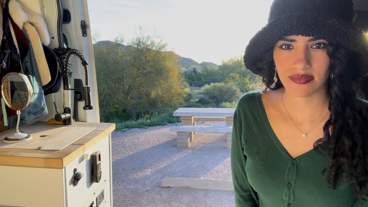 Camping at an American Campground | Solo Female Van Life - YouTube