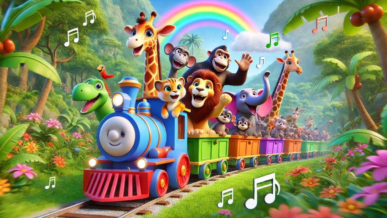 Animals on the Train: Sing-Along Adventure #pleasesubscribe - YouTube