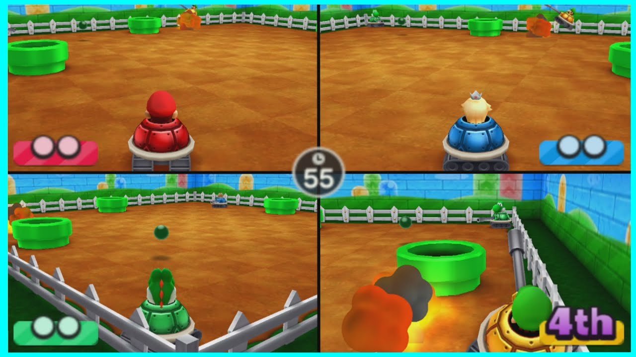 Mario Party The Top 100 Shell Shocked - All Minigames (Mario vs ...