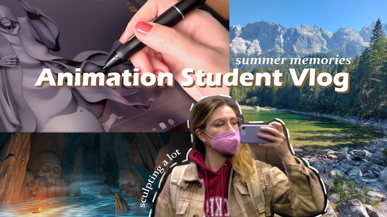 sculpting, painting & showing you my summer 🌸| Animation Vlog - YouTube