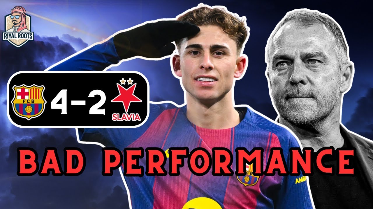 BARCELONA GOT ISSUES 😬 | Barcelona 4-2 Slavia Prague Match Reaction ...