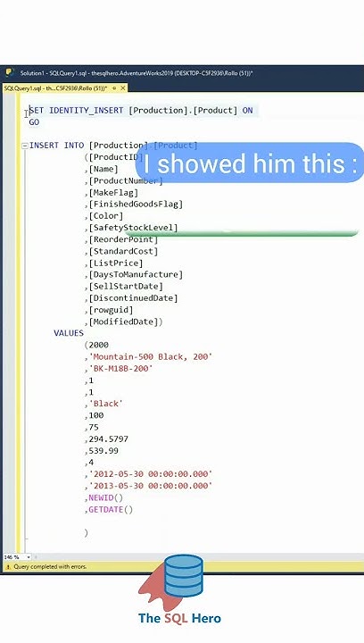 Life saver 😎 #SQL #dataengineering #dataanalytics #datascience #sqlserver #database #dba #data ...