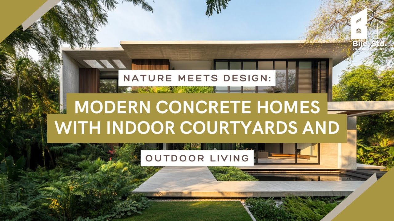 Nature Meets Design: Modern Concrete Homes with Indoor Courtyards and ...