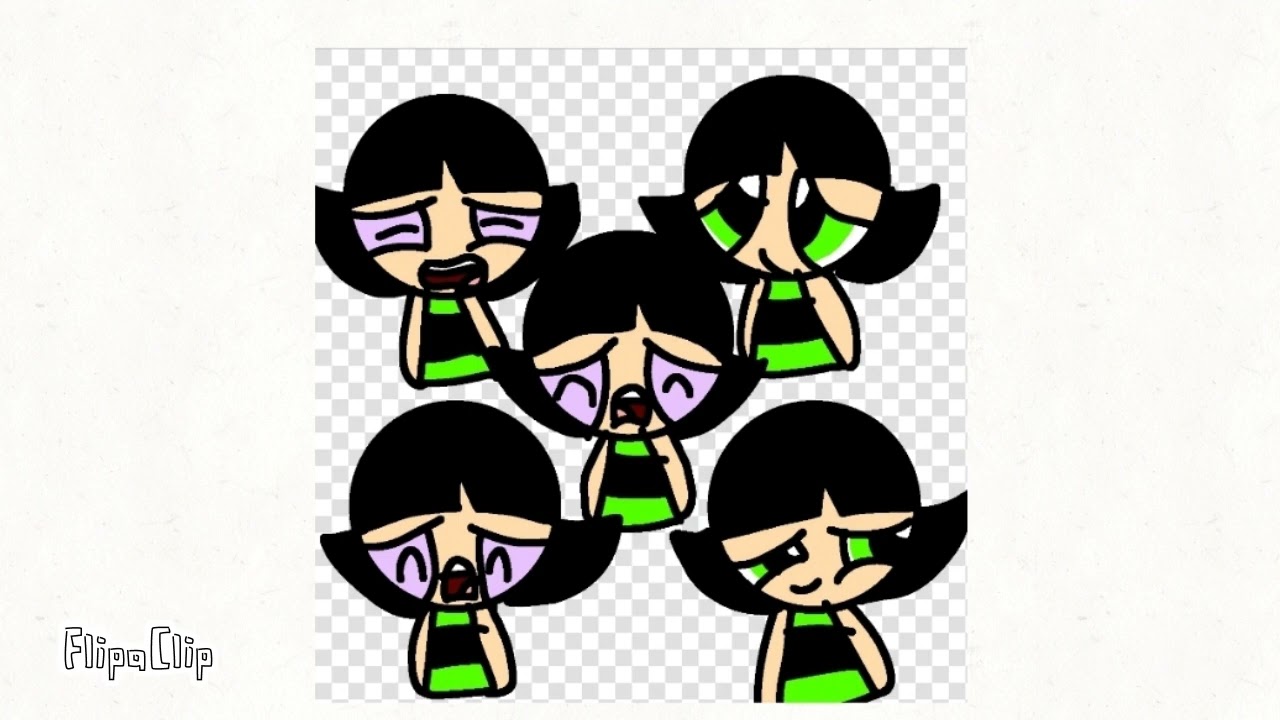 buttercup's colors all 5 sad's all crying for ppg - YouTube
