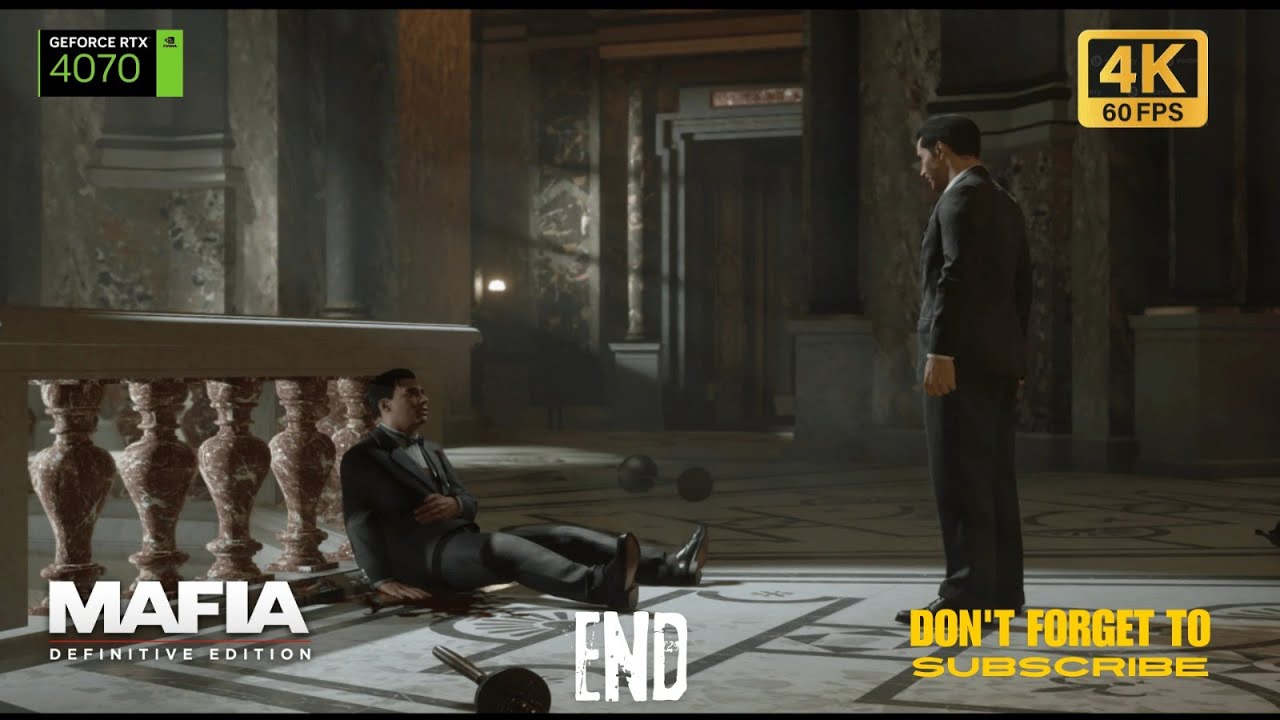 Mafia Definitive Edition Gameplay Ultra HD Graphics End | 4K 60FPS ...