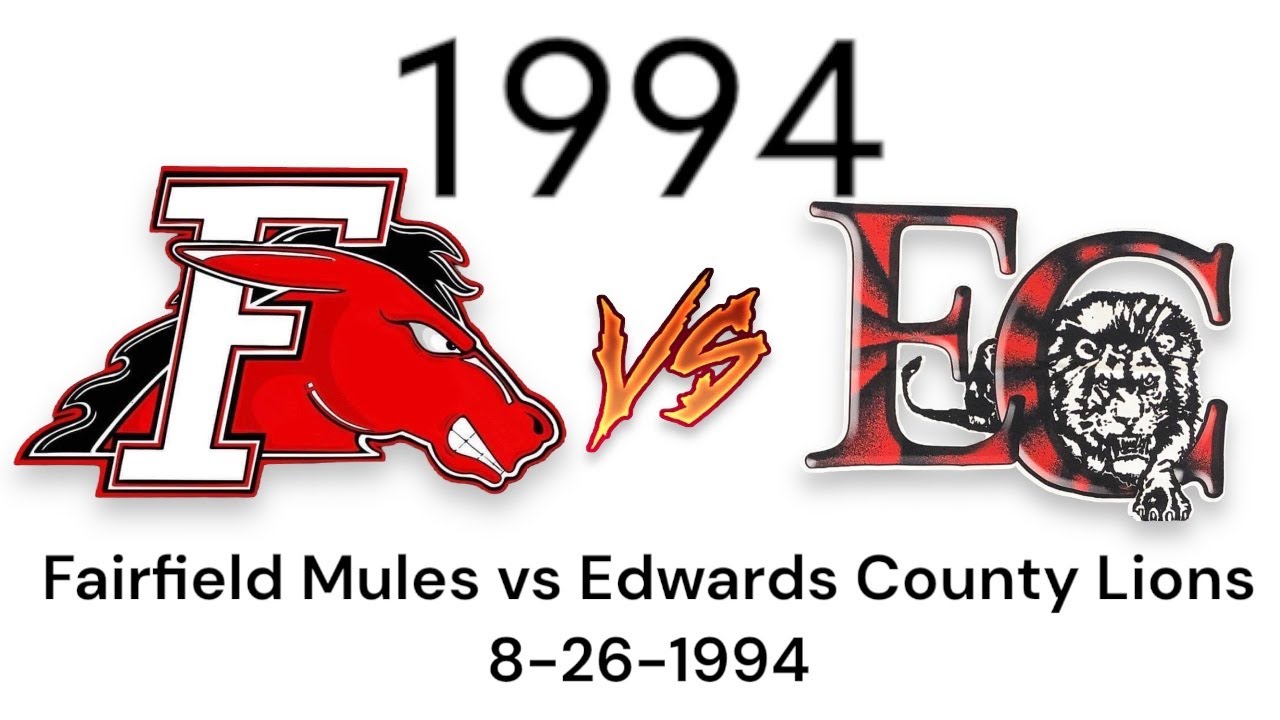 Fairfield Mules vs Edwards County Lions in Fairfield IL on 8-26-94 ...