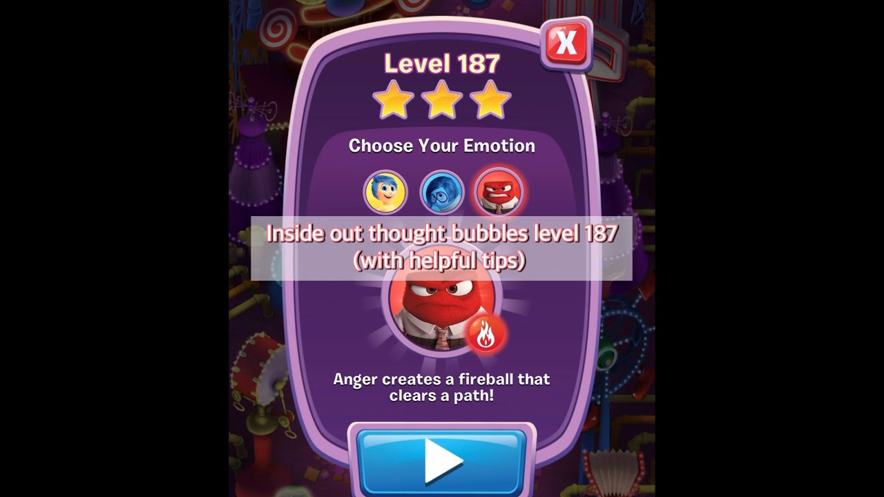 inside out thought bubbles level 187 (with helpful tips) - YouTube