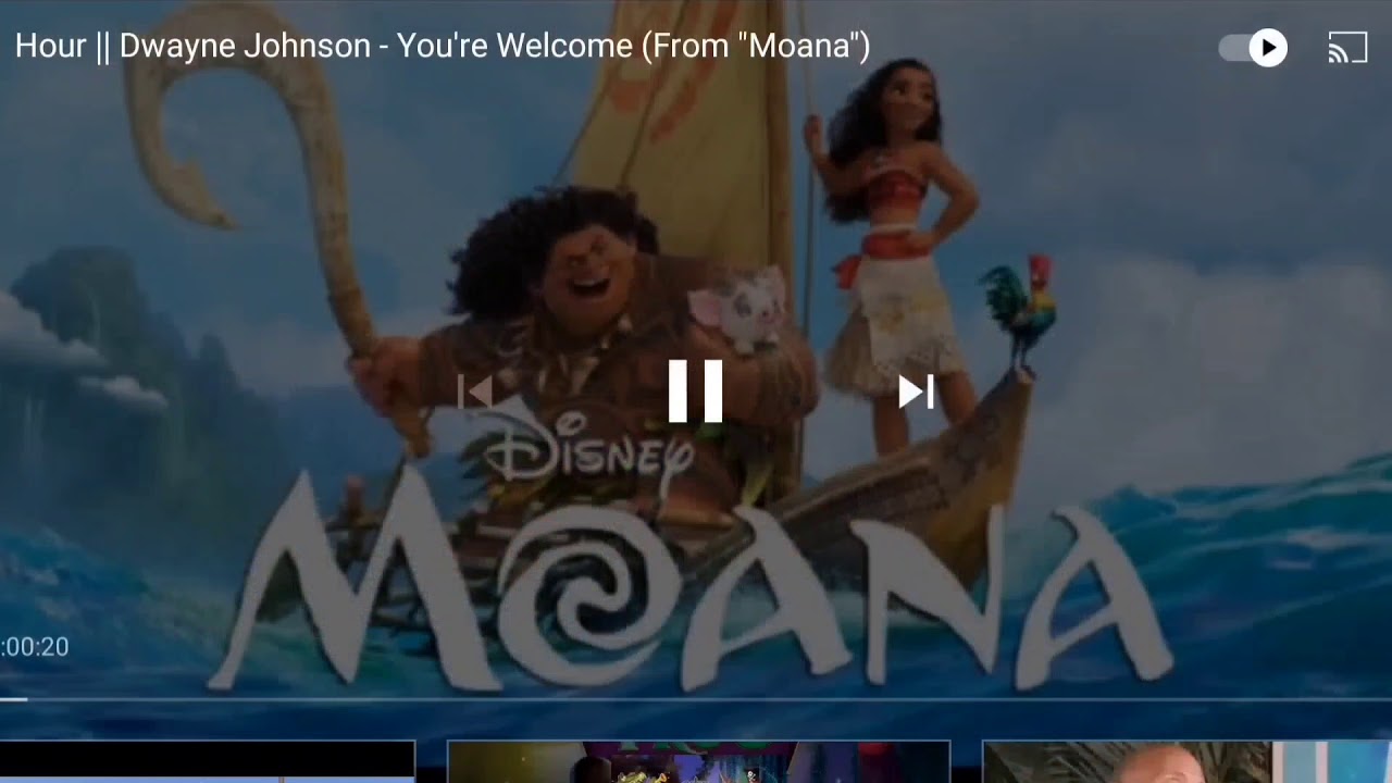 1 Hour ll Dwayne Johnson - Your Welcome (From "Moana") - YouTube
