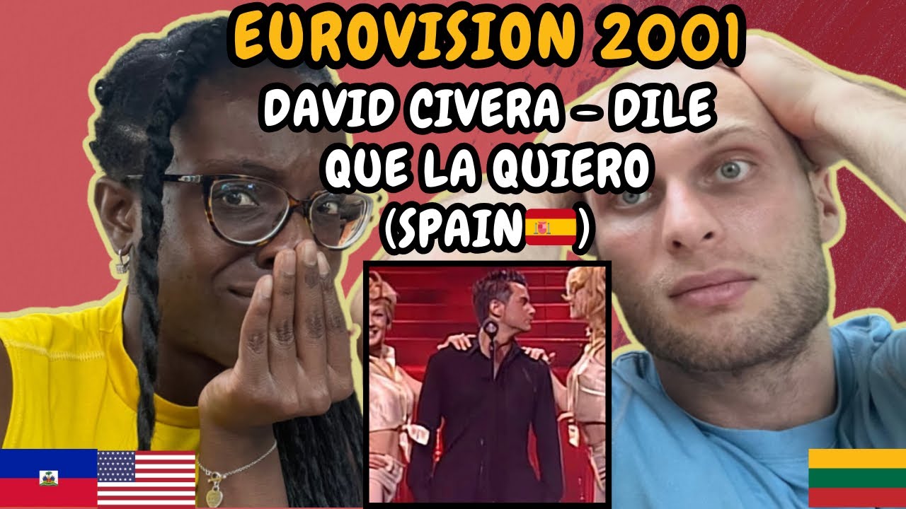 REACTION TO David Civera - Dile Que La Quiero (Spain 🇪🇸 Eurovision 2001) | FIRST TIME WATCHING ...