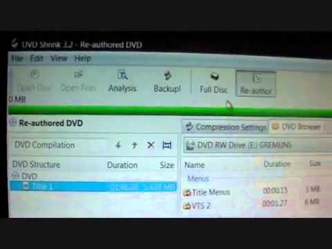 How to use DVD Shrink 3.2 - YouTube