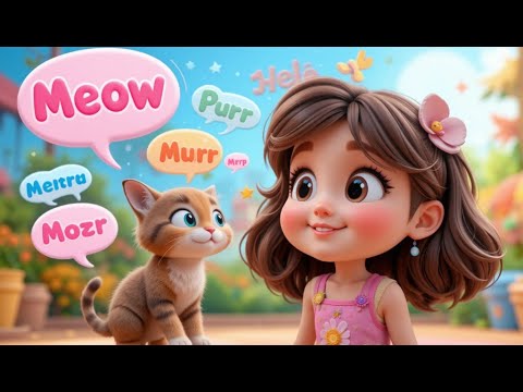 Talking Kitty Cat – Meow Meow Song! | Cute Cat Nursery Rhyme for Kids ...
