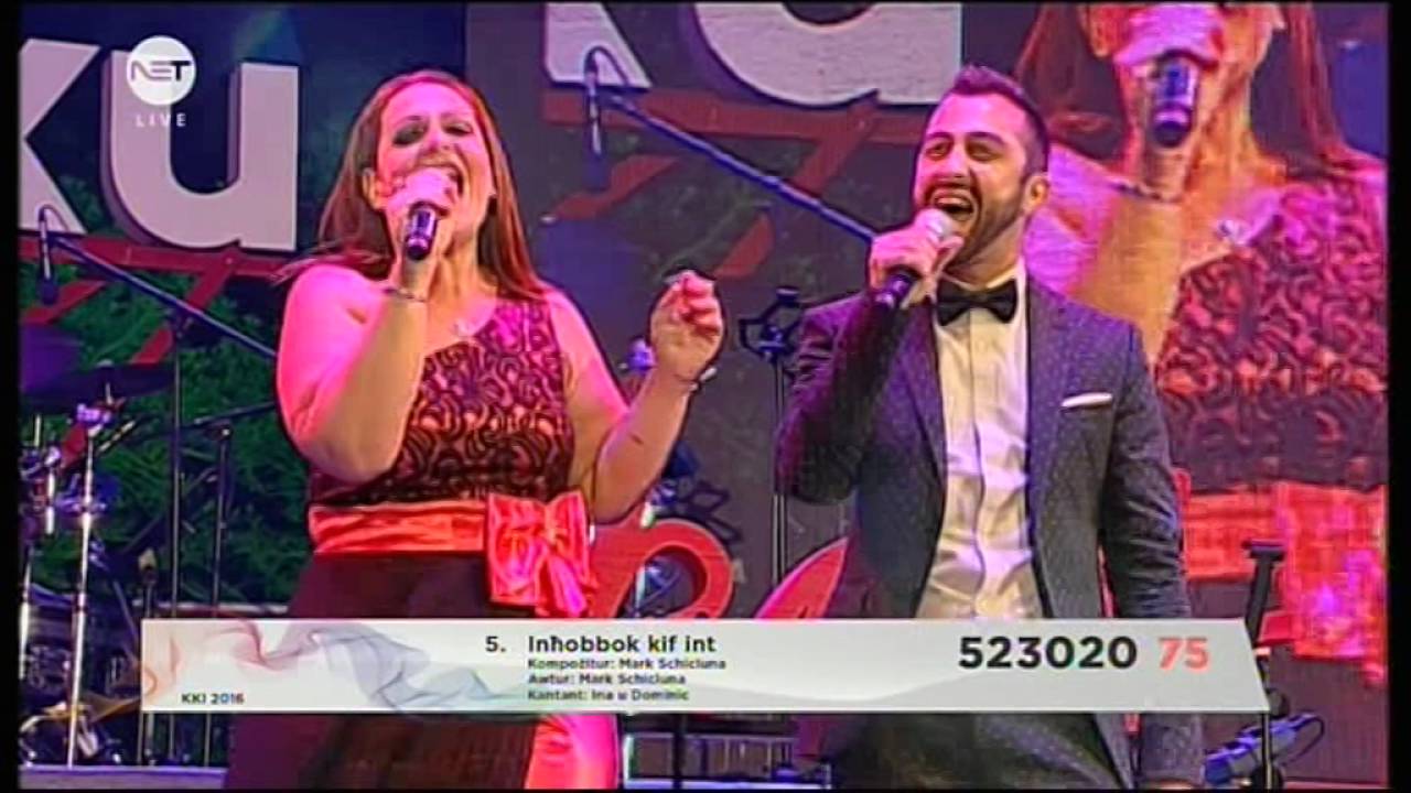 KKI 2016 - Ina Robinich & Dominic Cini - Inħobbok Kif Int - YouTube