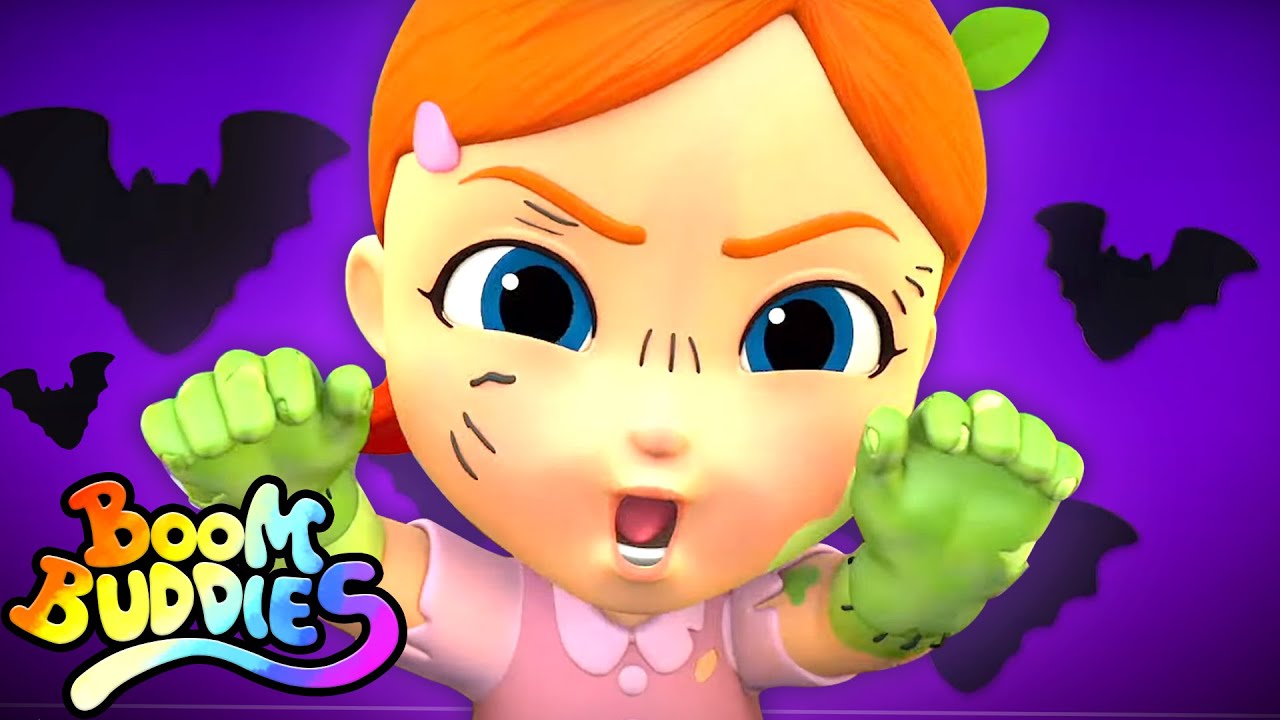 Scary Boo Halloween Song | Spooky Nursery Rhymes For Kids with Boom ...