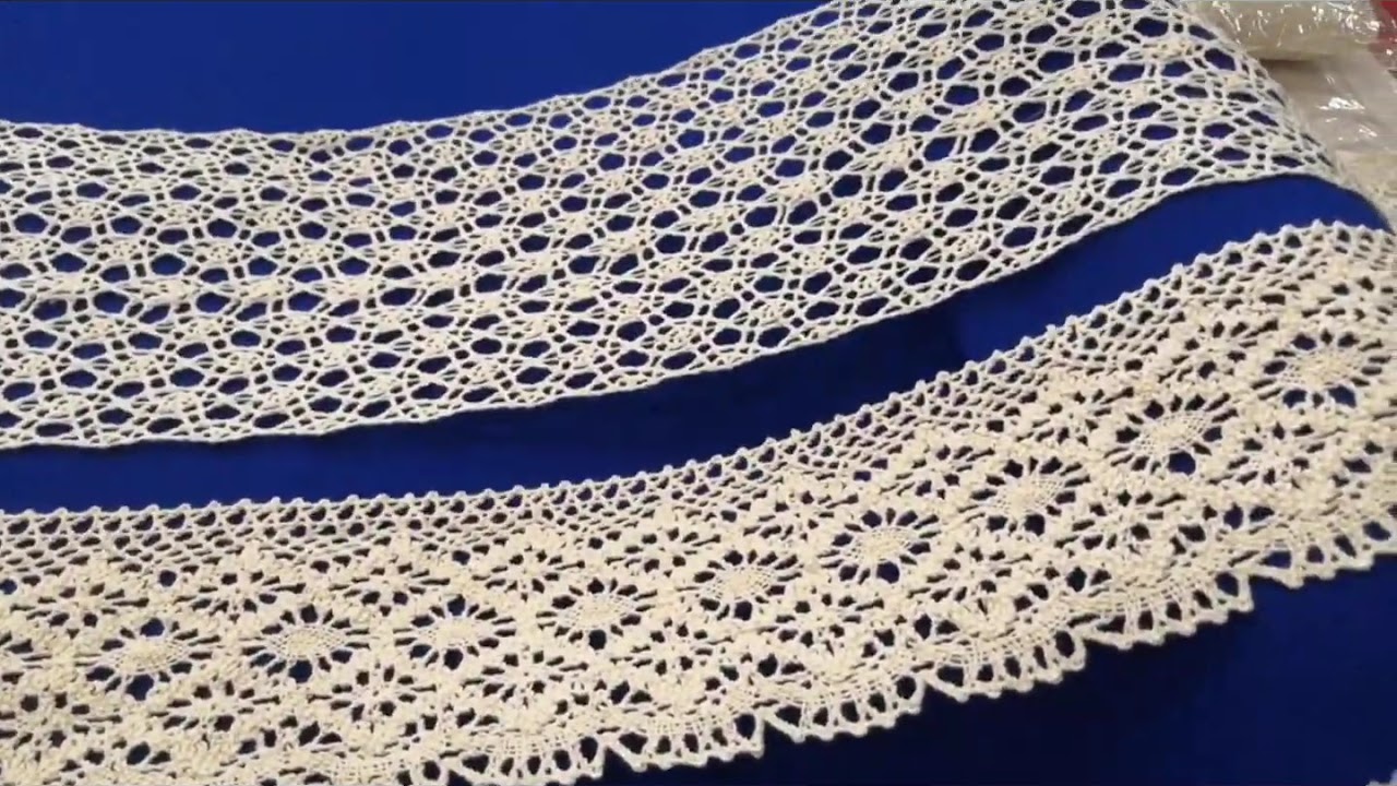 MACHINE MAKING FASHION LACE COTTON LACE USED FOR CLOTHING - YouTube