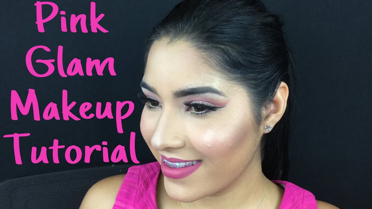 Pink Glam Makeup Tutorial | Step By Step - YouTube
