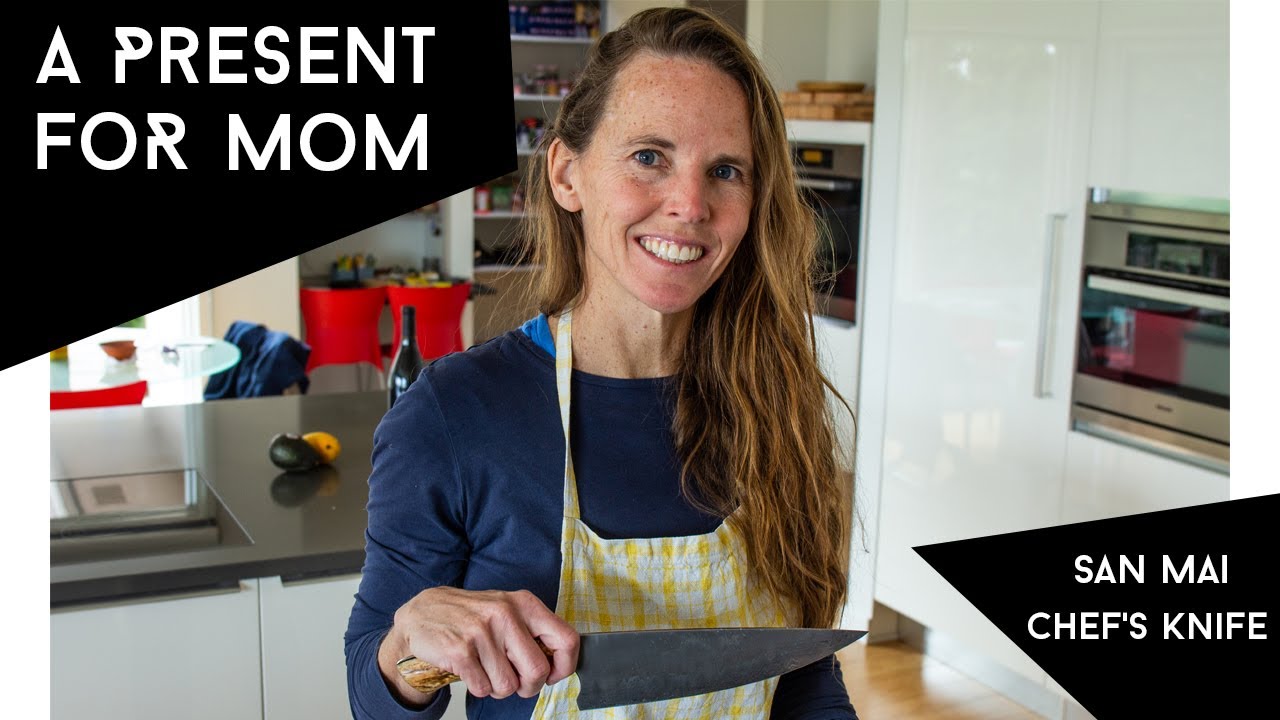 Making a Custom Chef's Knife for My Mom | Knife Making - YouTube