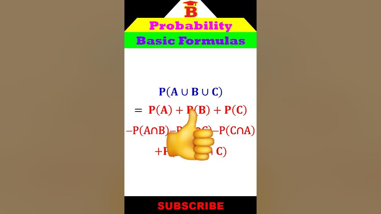Probability Basic Formulas - Youtube