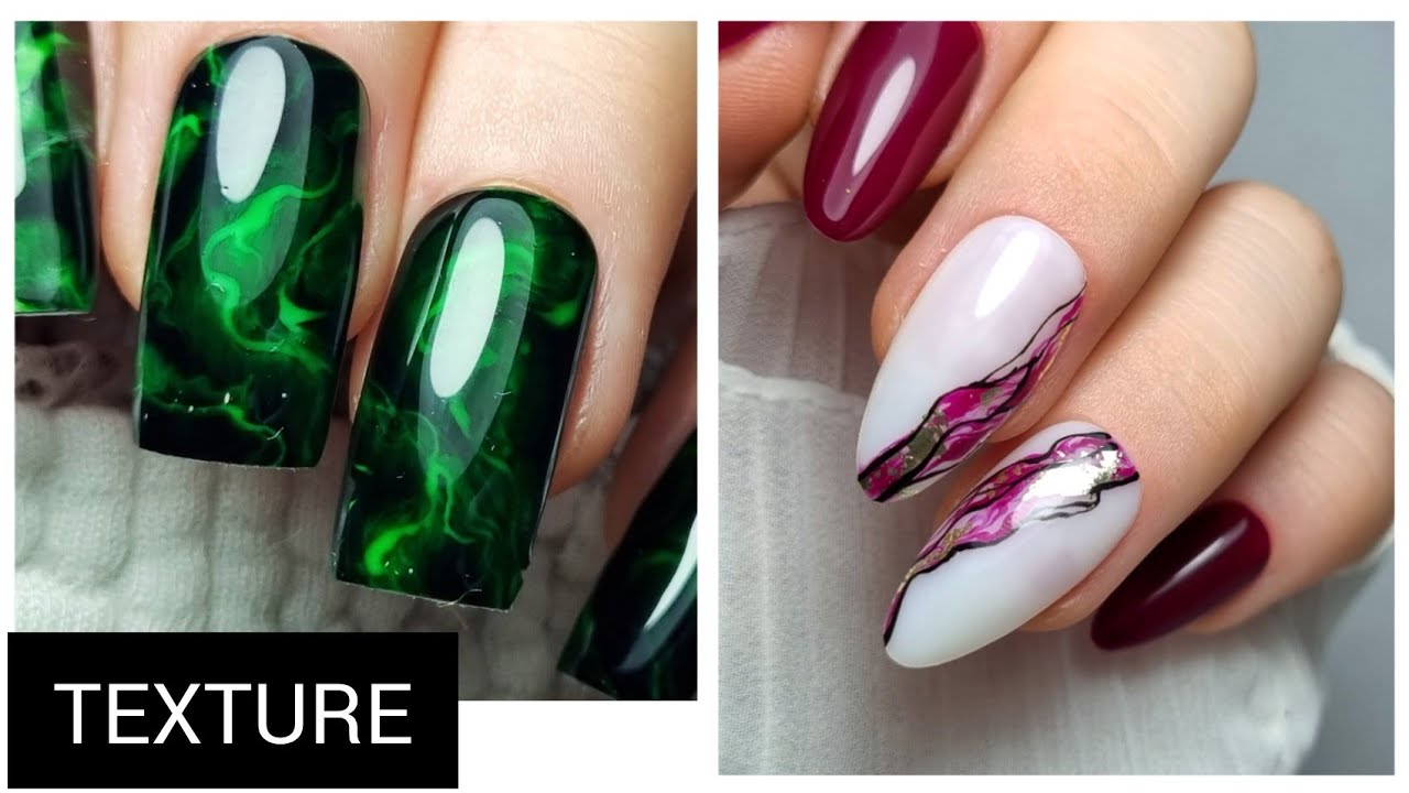 TEXTURE Nail ART design - YouTube