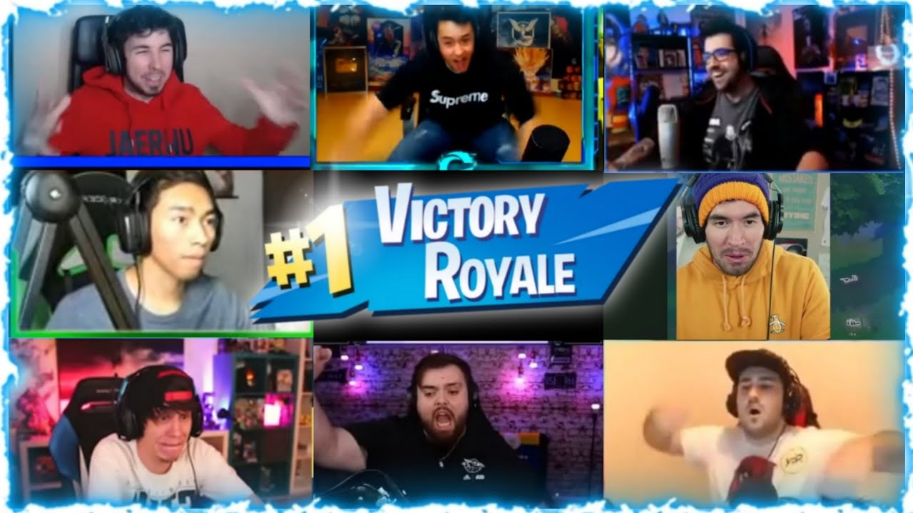 PRIMERA VICTORIA en FORTNITE de STREAMERS - YouTube