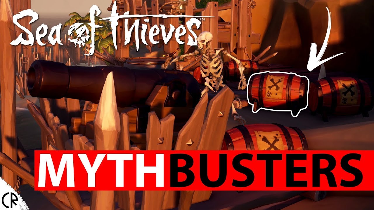 Mythbusters - Gunpowder Barrels - Sea of Thieves - YouTube