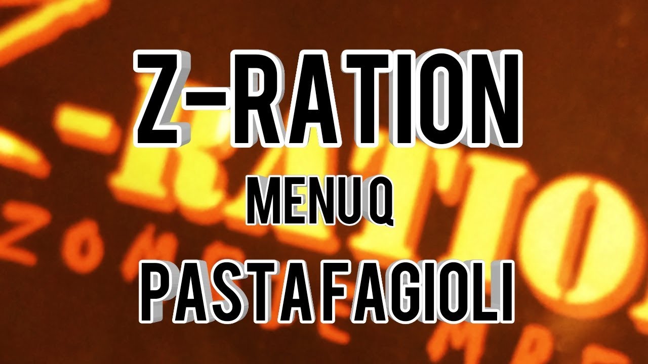 Z-Ration Menu Q Pasta Fagioli - YouTube