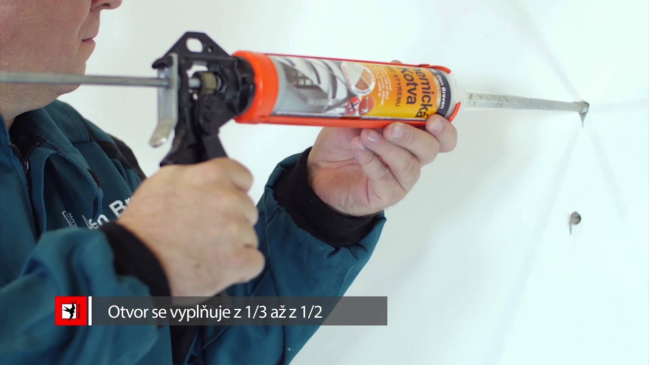 Chemická kotva - kotvení držáku TV (CZ) - YouTube