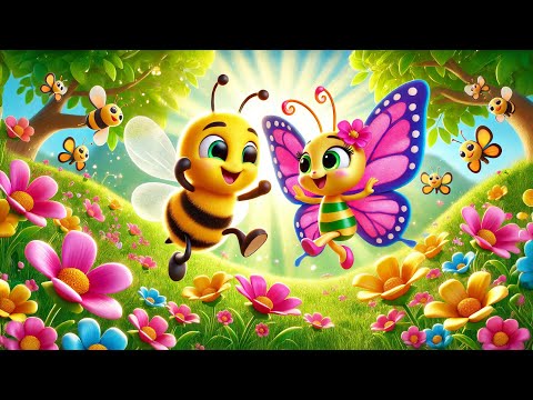 🐝🦋🐜Arı, Kelebek ve Karınca: Ormanda Dostluk Şarkısı  🐝🦋🐜 – Eğlenceli ve Eğitici Çocuk Şarkısı.