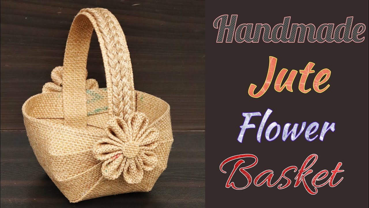DIY Wicker Basket with Jute Rope and Waste Plastic | Jute Rope Basket ...