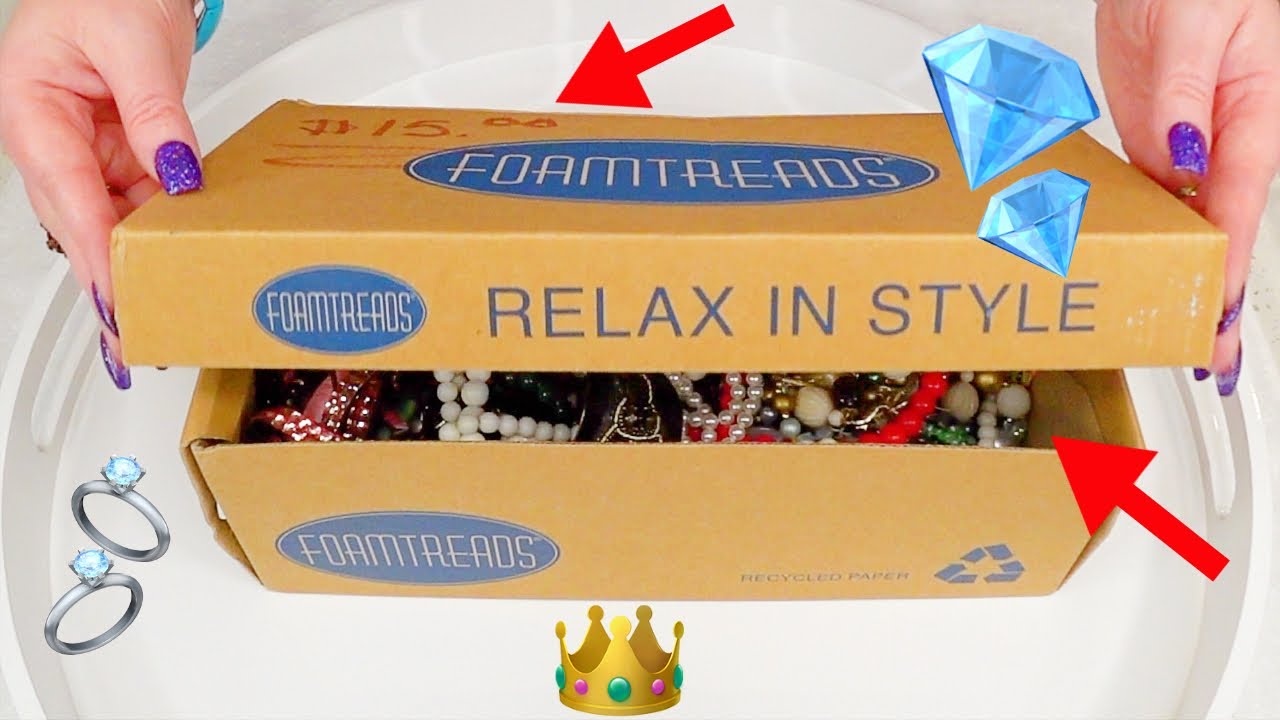 OPENING A SHOE BOX FULL OF JEWELLERY! *DID WE JUST FIND A TRUE GEM ...