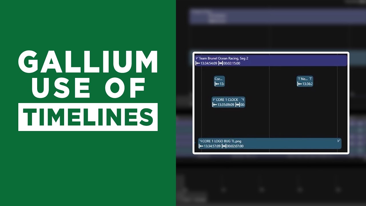 Gallium - Use of Timelines - YouTube