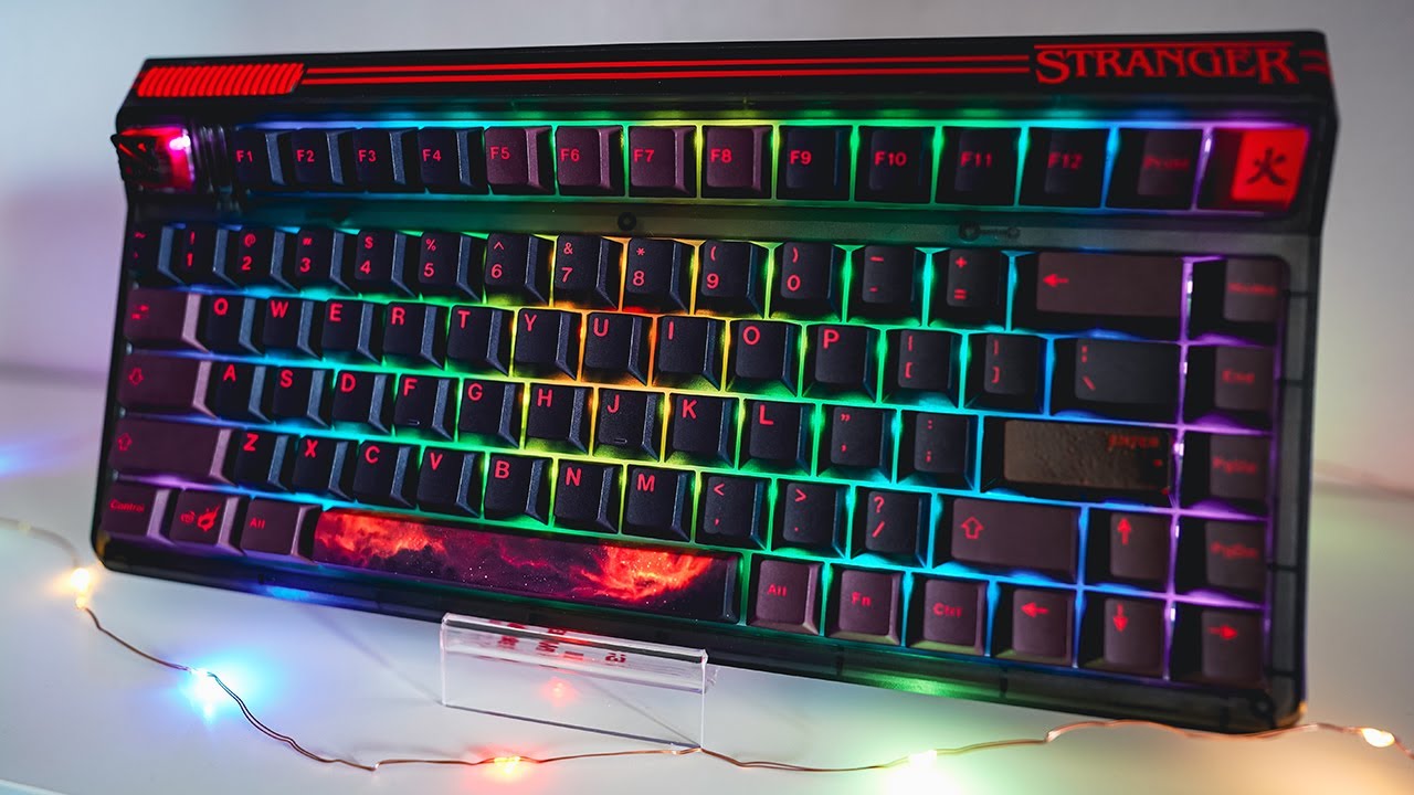 Halloween Stranger Things Mechanical Keyboard - YouTube