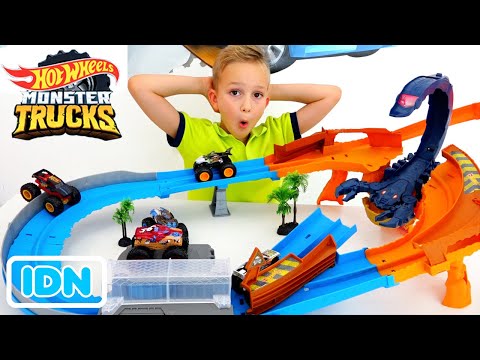 Vlad dan Niki mengumpulkan mobil mobil Hot Wheels Monster Truk