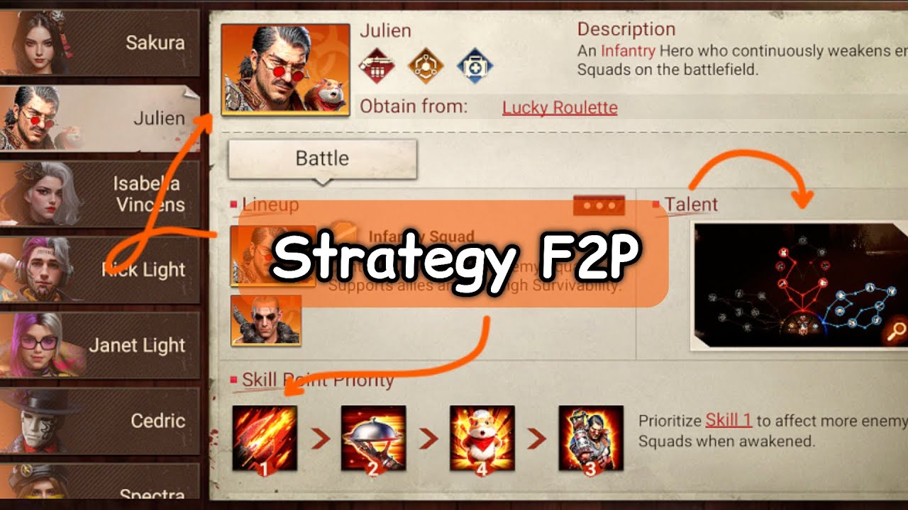 Kombo Hero, Talent Tree, Skill Prioritas Hero Julien Doomsday Last ...