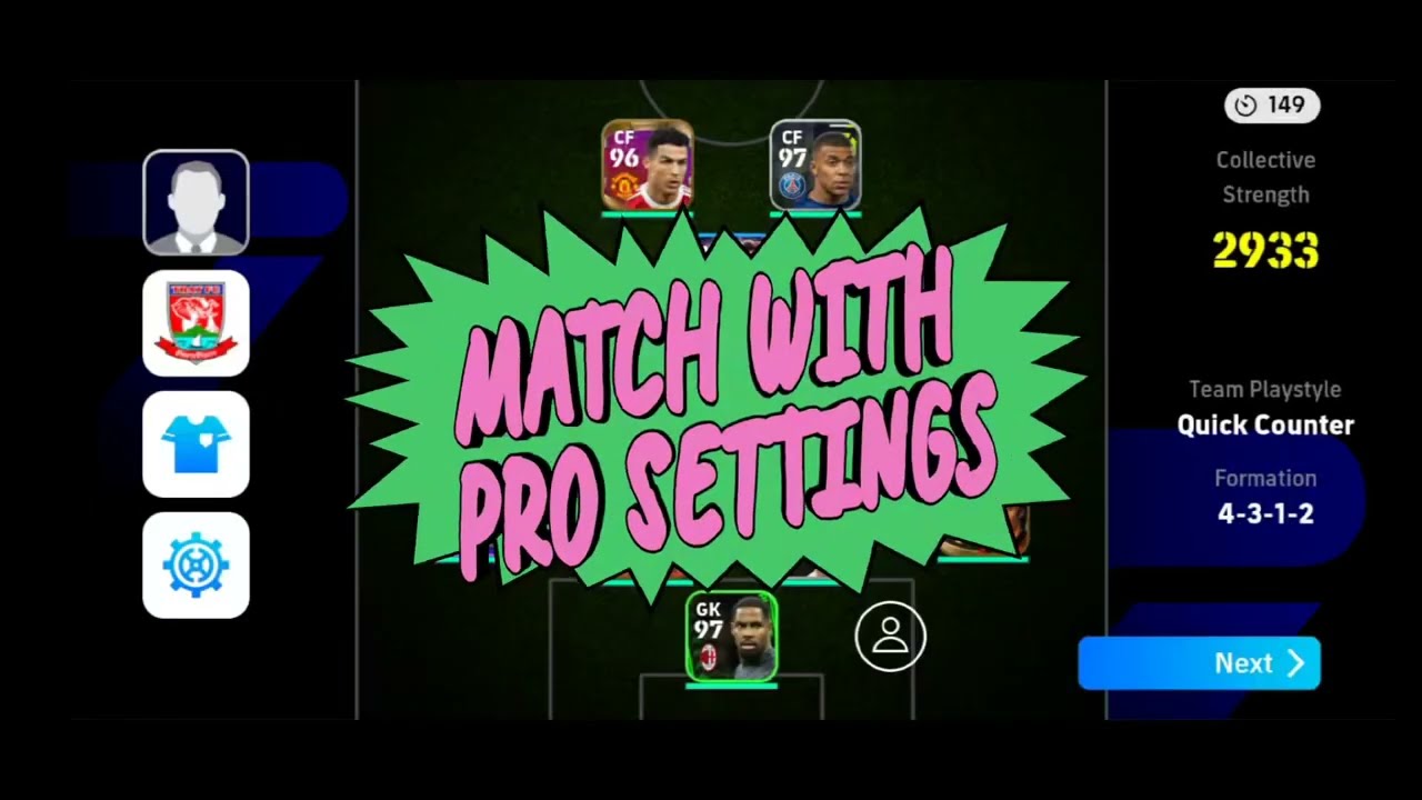 How to get the eFootball 2024 latest pro play settings | best settings ...