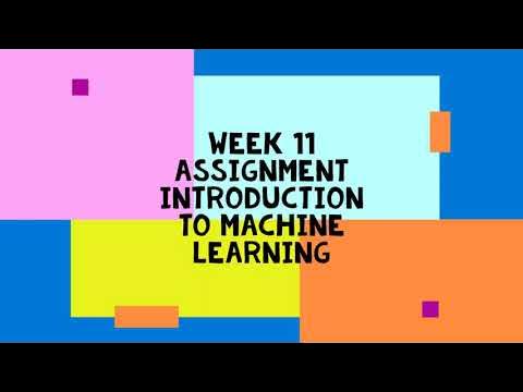 Introduction to Machine Learning | NPTEL | week 11 | assignment with solution 11 | 2023 - YouTube
