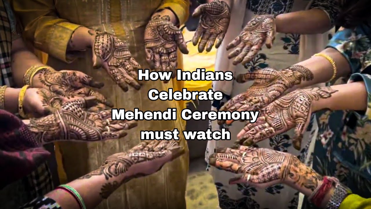 Indian Mehendi Ceremony | Mehendi Function Celebration | Indian Wedding ...