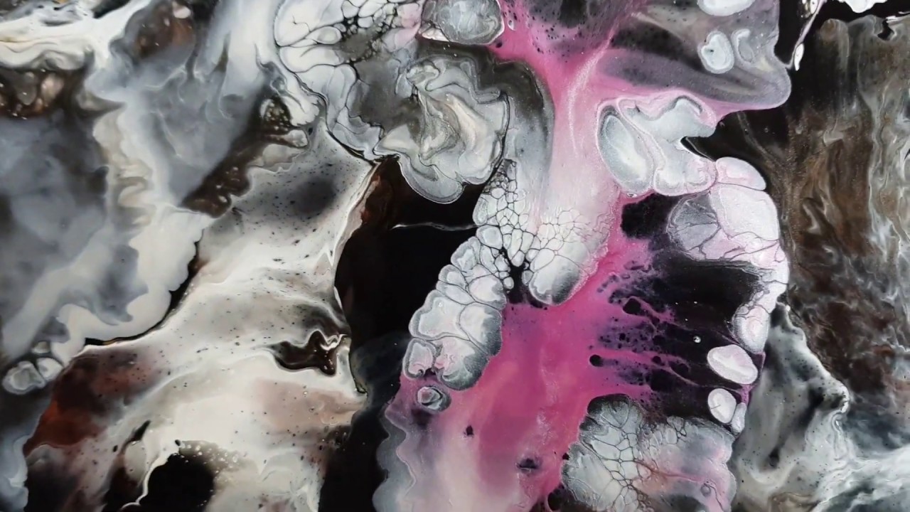 Fluid Acrylic Art l (TALKING) BLOWING PAINT l Acrylic Pour Techniques ...