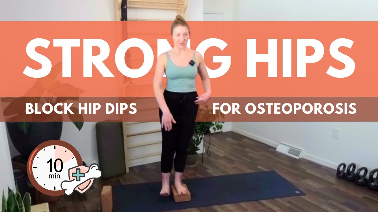 Block Hip Dips | Hip Osteopenia Exercises that Strengthen Hips ...