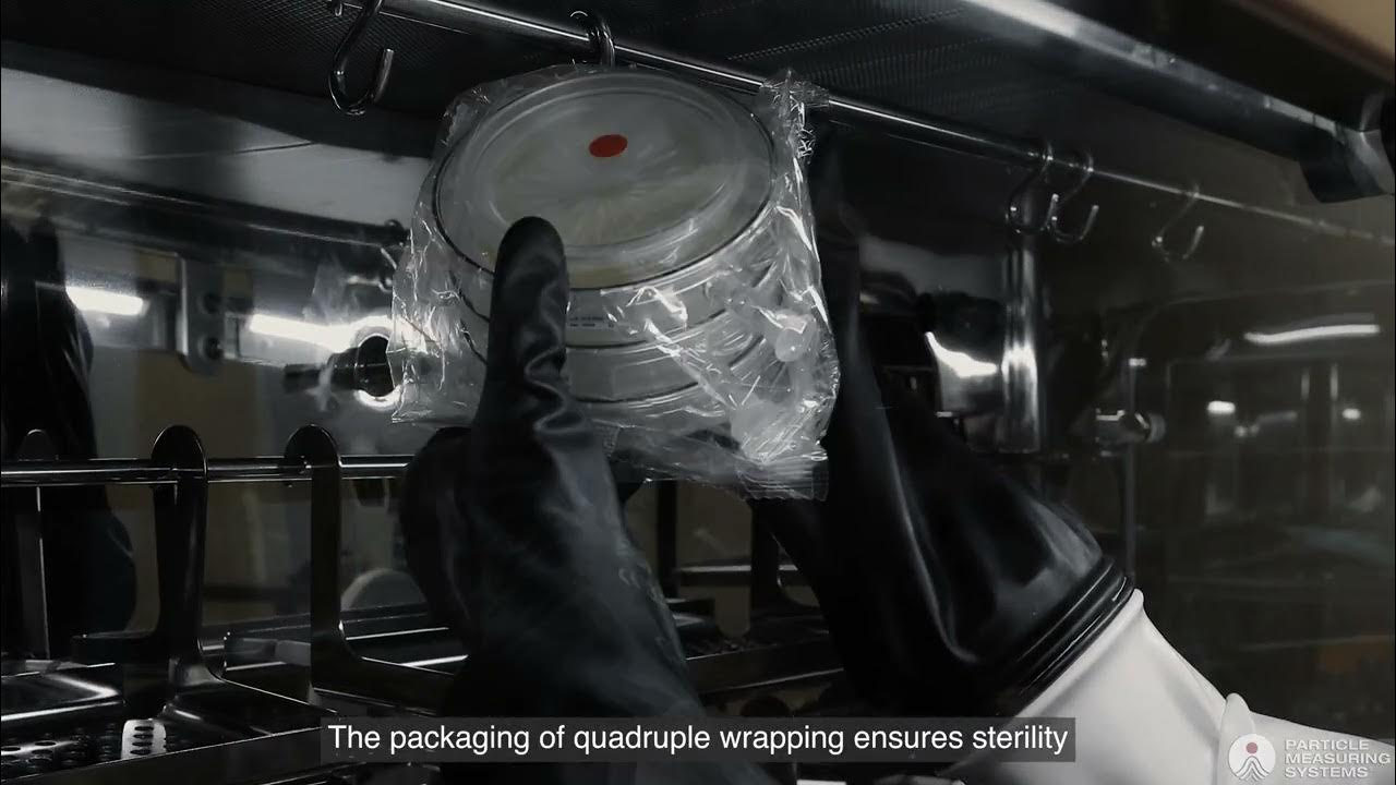 Single Use Microbial Impactor BioCapt Single Use on a Filling Line - YouTube