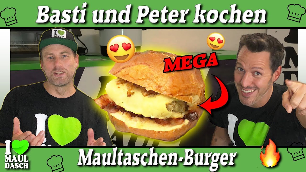 Maultaschen-Burger | Kochen mit Peter und Basti - YouTube