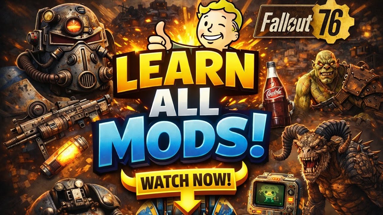 Fallout 76 - Learn All Mods - WORKING - YouTube