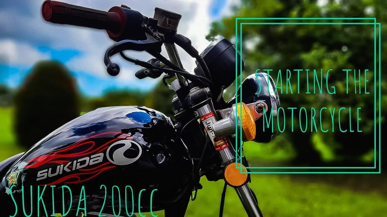 STARTING THE MOTORCYCLE/SUKIDA 200 - YouTube