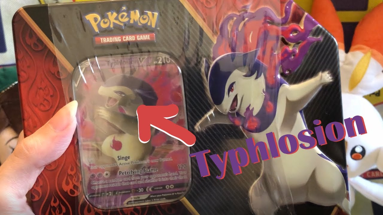 Pokemon Divergent Powers Tin Hisuian Typhlosion V Unboxing | TCG - YouTube