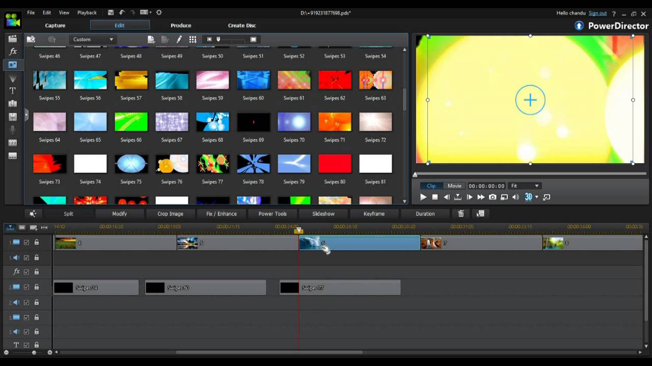 Swipes Pip Object - YouTube