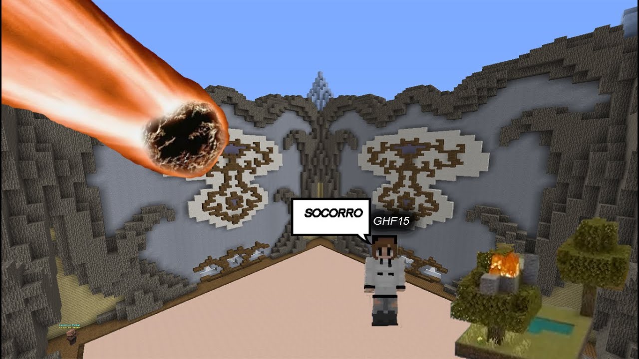 CAIU UM METEORO NOSSO NO MEIO DO BUILD BATTLE - YouTube