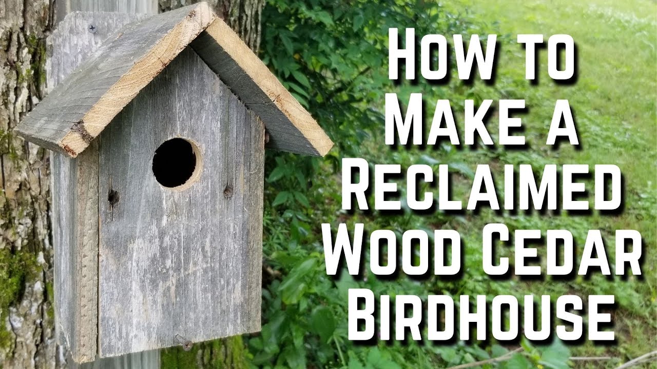 How to Build a Reclaimed Cedar Picket Birdhouse | DIY Woodworking - How ...