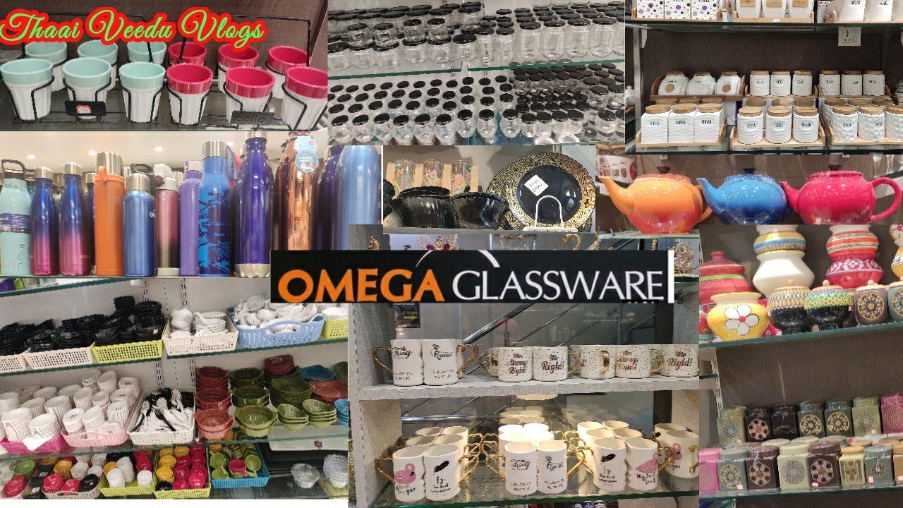 Shopping Vlog@ Omega Glassware Keelkattalai, Best place to buy Ceramic ...