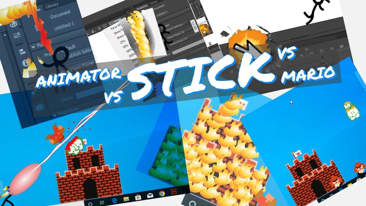 Animator 👨🏻‍🎨 VS Stick 🦯VS Mario😳 {FAN MADE} ALAN BECKER😰 - YouTube