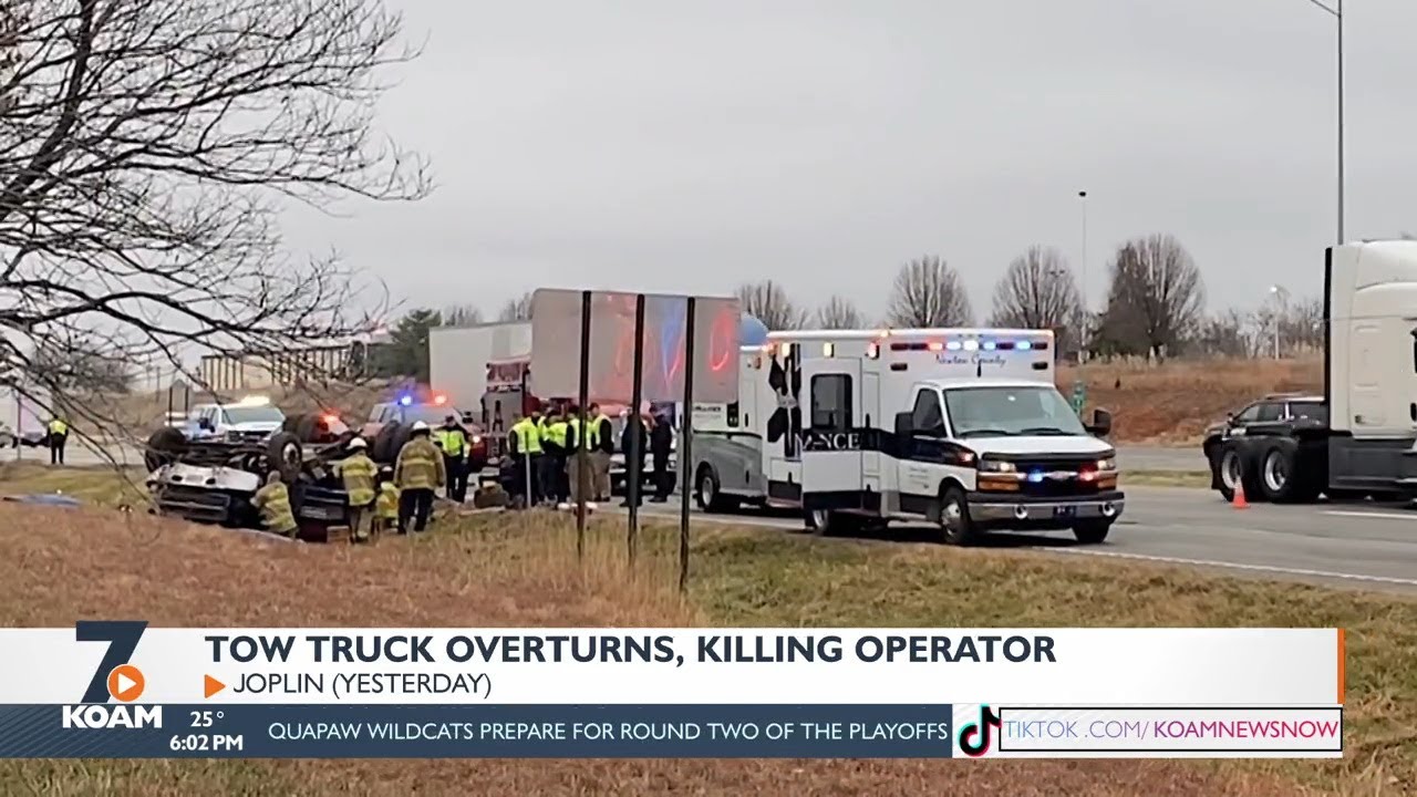 Tow truck operator killed in crash - YouTube